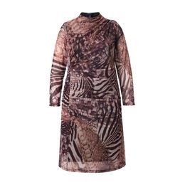 Ulla Popken Midikleid in helles champagner | Gr.: 48 - Normalgröße