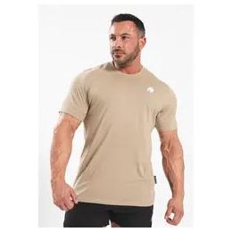 Funktionsshirt GORILLA WEAR, Herren, Gr. XXL, beige, 100% Baumwolle, bedruckt, unifarben, normal, Rundhals, Shirts, mit coolem, großem Rückenprint