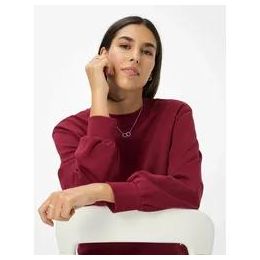 Strickpullover Brax "Style BECA L", Damen, Gr. 38, rot (dunkelrot), 51% Viskose, 44% Polyester, 5% Elasthan, Rundhals, Pullover