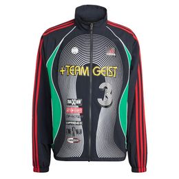 adidas originals Jacke 'Teamgeist' Herren Gr&ouml;&szlig;e 6XL dunkelgelb / gr&uuml;n / rot / schwarz