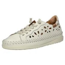 Schnürschuh Pikolinos "Pikolinos Halbschuhe Leder", Damen, Gr. 39, beige (creme), Leder, Schuhe