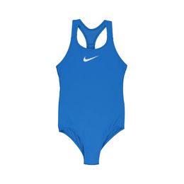 Nike Swim Sportbadeanzug 'Essential' Mädchen Größe 164 blau / weiß