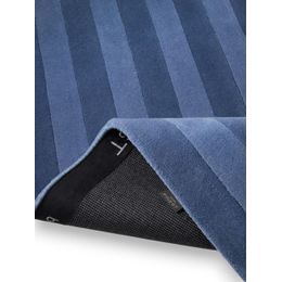 benuta Finest Wollteppich Tilo Blau 160x230 cm - Naturfaserteppich aus Wolle