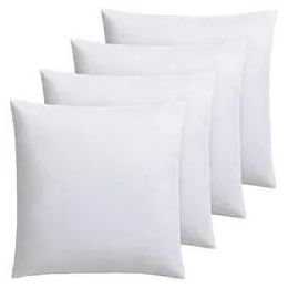 Federkissen Otto Keller "Annabelle 4-Tlg. Kissen-Set, Deko- oder Kopfkissen", weiß, B:80cm L:80cm, Bezug: 100% Baumwolle. Füllung: 100% Federn, Kopfkissen, in vielen verschiedenen Größen von : 40x40, 50x50, 40x80, 80x80cm