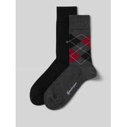 Burlington Socken mit Label-Detail im 2er-Pack