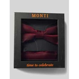 MONTI Fliege und Einstecktuch im Set aus reiner Seide