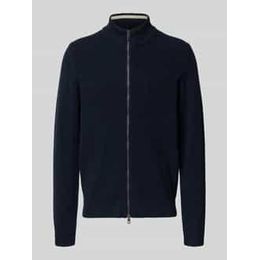 Maerz Muenchen Strickjacke aus Schurwolle mit Zweiwege-Reißverschluss