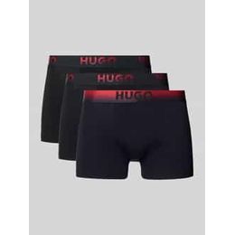 Hugo Slim Fit Trunks aus Baumwoll-Mix im 3er-Pack