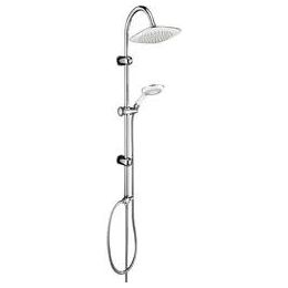 Schütte Brausegarnitur SCHÜTTE "Teneriffa", grau (chromfarben), H:102cm T:37cm, Chrom, Brausegarnituren, Überkopfbrausset Duschsystem Duschsäule Brauseset Regendusche, Chrom