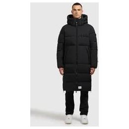 Steppmantel Khujo "RIGO2", Herren, Gr. M, schwarz, 100% Polyester, unifarben, Langarm eingesetzt elastischer Bund mit Windstopper, Mäntel