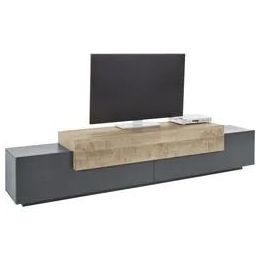 Lowboard Inosign "Coro,Lowboard,TV-Kommode,TV-Möbel,TV-Bank", braun (anthrazit matt, oak k356), B:240cm H:51,6cm T:45cm, FSC-zertifizierter Holzwerkstoff, Sideboards, mit 3 Klappen, (B/T/H) 240x45x51,6 cm