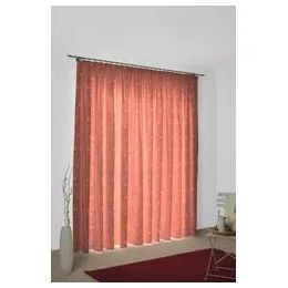 Vorhang WIRTH "Swift" Gr. 2, rot, B:135cm H:145cm, Jacquard, Baumwolle, Polyacryl, Gardinen