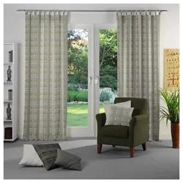 Vorhang WIRTH "Laufenberg" Gr. 4, grün (lindgrün), B:132cm H:225cm, Jacquard, Baumwolle, Polyester, Gardinen
