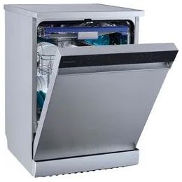 Hanseatic Standgeschirrspüler "HG6085B14U7609WS", Energieeffizienz: B (A-G), silber (silberfarben), B:60cm H:85cm T:60cm, Geschirrspüler