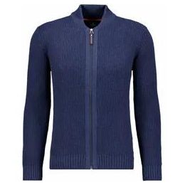 Collegejacke Ragman, Herren, Gr. XL (52/54), blau (dunkelblau, 711), 100% Baumwolle, Langarm, Jacken