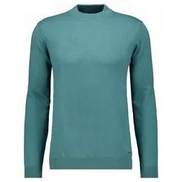 Rundhalspullover Ragman, Herren, Gr. 52, grün, 382, 95% Baumwolle 5% Kaschmir, hoch geschlossener Ausschnitt, Pullover