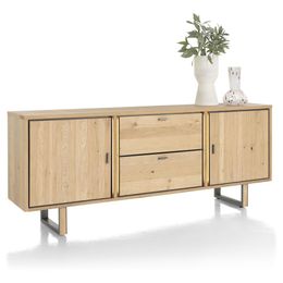 Henders & Hazel Shimanto Sideboard dimmbare LED Eiche Furnier/Metallgestell