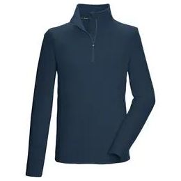 Fleecepullover Killtec "KSW 99 MN FLC SHRT", Herren, Gr. S, dunkelblau, Oberstoff: 100% Polyester, Sweatshirts, Herren Fleeceshirt: warm, komfortabel, Reißverschluss mit Kinnschutz