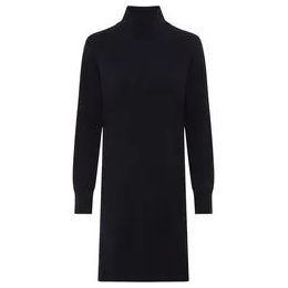 Strickkleid Gant "SUPERFINE LAMBSWOOL KNIT", Damen, Gr. XL, N-Gr, blau (evening blau), Strick, Obermaterial: 100% Wolle, casual, ca. Mitte Knie, Langarm Rippbündchen, Kleider, Winterkleid, relaxed fit, Rollkragen, aus reiner Wolle