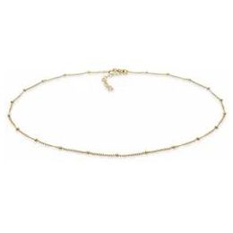 Kette ohne Anhänger Elli "Choker Kugelkette Basic Trend 925 Silber" Gr. 36, gold, Halsketten, 36, ohne Stein, Silber 925 (Sterlingsilber), L: 36