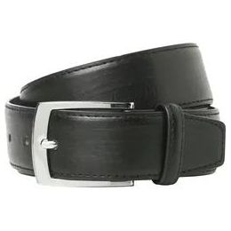 Jack & Jones Ledergürtel JACK & JONES "JACMARKUS BELT NOOS", Damen, Gr. 80, schwarz, Kunstfaser, unifarben, modisch, Gürtel