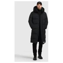 Steppmantel Khujo "STIG", Herren, Gr. M, obrage grau, 100% Polyester, unifarben, Langarm eingesetzt gerader Abschluss mit innenliegendem Gummizug, Mäntel