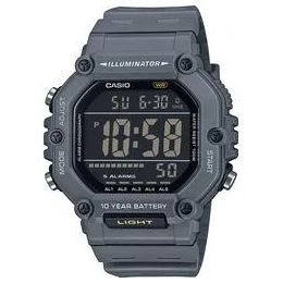 Chronograph, grau, schwarz, Casio TIMELESS COLLECTION, Armbanduhren, Herren, Quarzuhr, Armbanduhr, Herrenuhr, Digitaluhr, bis 10 bar wasserdicht