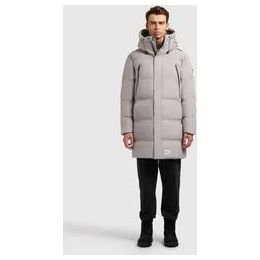 Steppmantel Khujo "MORSE3", Herren, Gr. XL, blizzard grau, 100% Polyester, unifarben, Langarm eingesetzt gerader Abschluss mit innenliegendem Gummizug, Mäntel