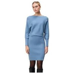 Strickkleid Zero "Zero Damen Strickkleid mit U-Boot Ausschnitt", Damen, Gr. 38, Normalgrößen, spring lake, Strick, Obermaterial: 50% Viskose, 27% Polyamid, 23% Polyester. Ärmelfutter: ohne Futter., unifarben, casual, figurbetont kurz, U-Boot-Ausschnitt, weit Bündchen krempelbar, Kleider, Plain/ohne Details