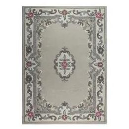 Wollteppich FLAIR RUGS "Aubusson", beige (natur), B:75cm H:10mm L:150cm, Wolle, Teppiche, Wolle, Teppich, Wohnzimmer, Schlafzimmer, Esszimmer