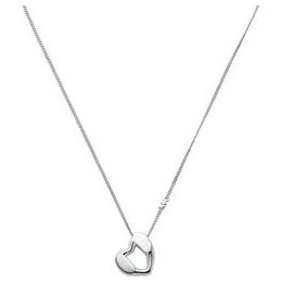 Kette mit Anhänger Michael Kors "Schmuck Geschenk Silber 925 Halsschmuck PREMIUM Herz", silber (silberfarben), Halsketten, Damen, Silber 925 (Sterlingsilber), L: 43cm B: 1,1mm, B:1,1mm