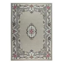 Wollteppich FLAIR RUGS "Aubusson", beige (natur), B:120cm H:10mm L:180cm, Wolle, Teppiche, Wolle, Teppich, Wohnzimmer, Schlafzimmer, Esszimmer