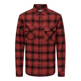 Only & Sons Only & Sons Button Up Shirt 'ONSMATT' male Red size S