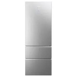 Haier Kühl-/Gefrierkombination "HTW7720BNMM", Standardmodul: B (A-G), silber (edelstahl), Rechtsanschlag, wechselbar, Kühlschränke