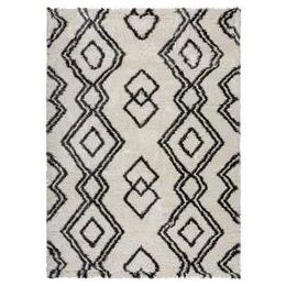 Hochflor-Teppich FLAIR RUGS "ATLAS", beige (elfenbein), B:80cm H:40mm L:150cm, Kunstfaser, Teppiche, Berber Teppich