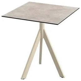 SOLDOUT Klapptisch SOLD OUT "Infinity", sand, moonstone, sandfarben, B:70cm H:74cm T:70cm, Pulverbeschichteter Stahl + HPL Tischplatte, Tische, in verschiedenen Ausführungen