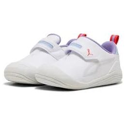 Sneaker Puma "KITTEN SL V INF", Gr. 24, Puma weiß, silber mist, fierce rot, Synthetik, Sportlich, Schuhe