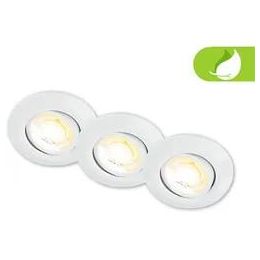 Briloner LEUCHTEN Deckenleuchte "Einbauleuchte", weiß, Lampen