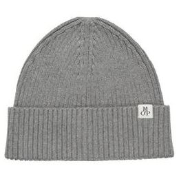 Marc O'Polo Strickmütze MARC O'POLO, Damen, grau melange, Rippstrick, Baumwolle, Mützen