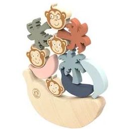 Stapelspielzeug SPEEDY MONKEY "Balance-Spiel", bunt, Stapelspielzeug, KinderB:10cm H:18,5cm T:2,5cm, Holz, FSC - schützt Wald, B:10cm H:18,5cm T:2,5cm