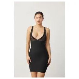 Unterkleid YSABEL MORA, Damen, Gr. L, N-Gr, schwarz, Obermaterial: 73% Polyamid, 27% Elasthan, Feminin, figurbetont ca. Mitte Oberschenkel, tiefer V-Ausschnitt, Kleider, mittlerer Shape-Effekt, elastisch, formend, Tüll, weich