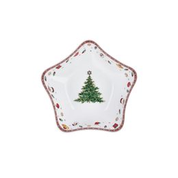 Peill & Putzler Peill+Putzler Sternenschale Weihnachtsgeschirr Santa weiß Porzellan Maße (cm): H: 5 Ø: 18.5 » Höffner