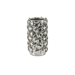 HOME STORY Vase mit 3D Sternen silber Dolomite Ma&szlig;e (cm): H: 23 &Oslash;: 12.8 &raquo; H&ouml;ffner