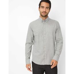 Brax Herren Hemd Style DANIEL platin, dunkelgrau, Gr. L