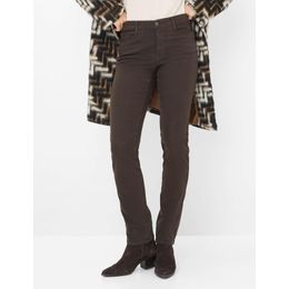 Brax Damen Five-Pocket-Hose Style MARY DARK CHOCOLATE, denim dunkelbraun, Gr. 36