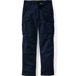 LANDS' END Classic Fit Cargohose mit Dehnbund f&uuml;r Herren, Herren, size: regular, Blau, Baumwolle, by Lands' End