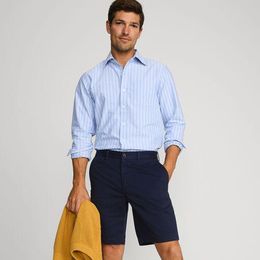 LANDS' END Chino-Shorts mit Stretch, Classic Fit, Herren,  Blau, Baumwoll-Mischung, by Lands' End