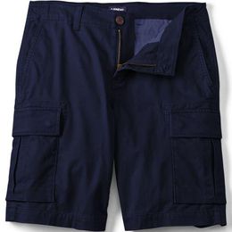LANDS' END Cargo-Shorts mit Stretch, Classic Fit, Herren,  Blau, Baumwolle, by Lands' End