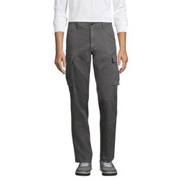 LANDS' END Cargo-Hose mit Stretch, Classic Fit, Herren,  Grau, Elasthan/Baumwoll-Mischung, by Lands' End