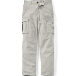 LANDS' END Cargo-Hose mit Stretch, Classic Fit, Herren,  Grau, Elasthan/Baumwoll-Mischung, by Lands' End